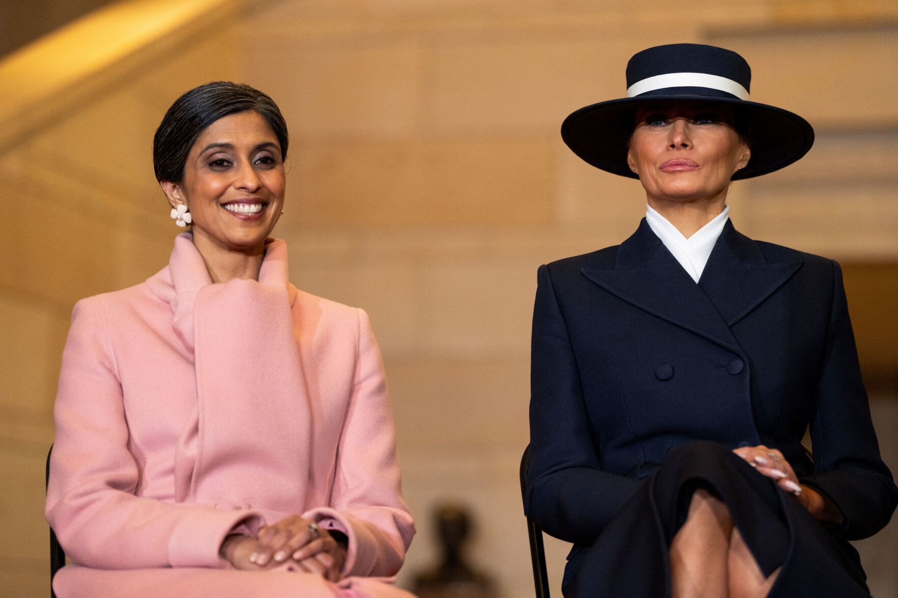 Melania Trump teams up with Usha Vance, visiting troops in North Carolina | National Politics ...