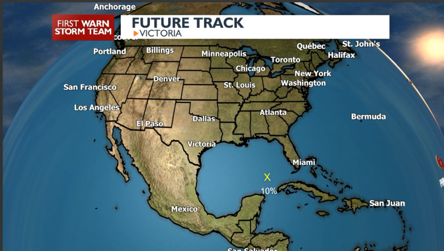 A cold front moves closer while a disturbance forms in the Gulf ...