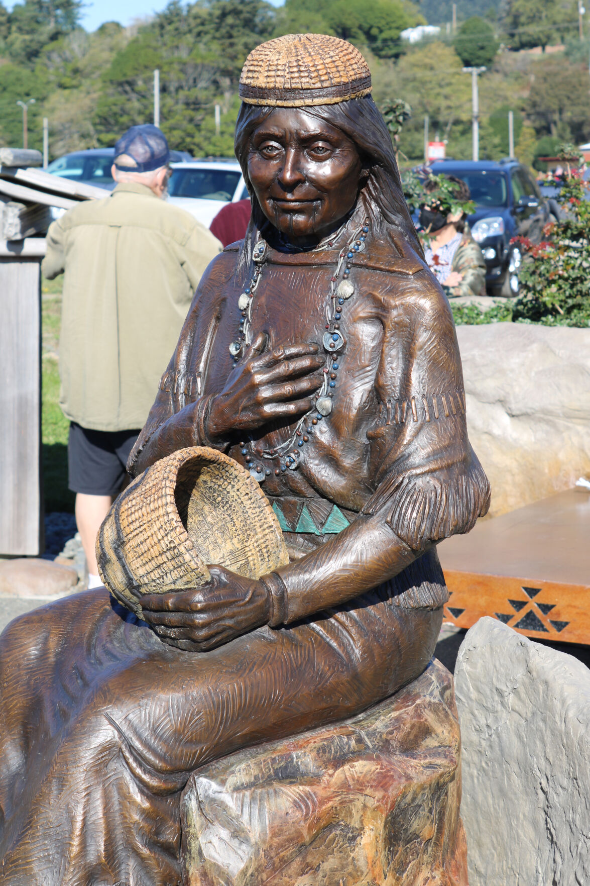 Lucy Dick sculpture unveiled at Chetco Indian Memorial site | News ...