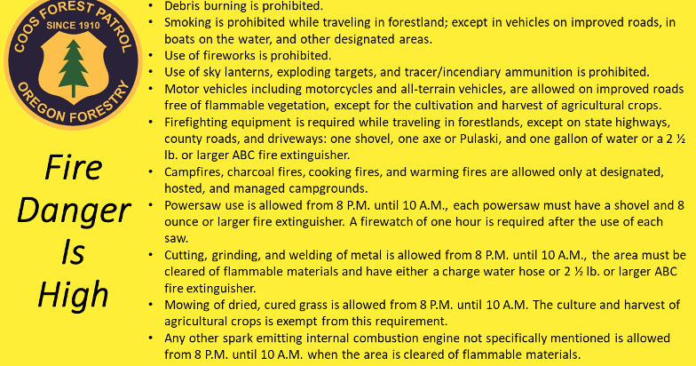 Wildfire Season: Fire danger level increases to High In Curry County ...