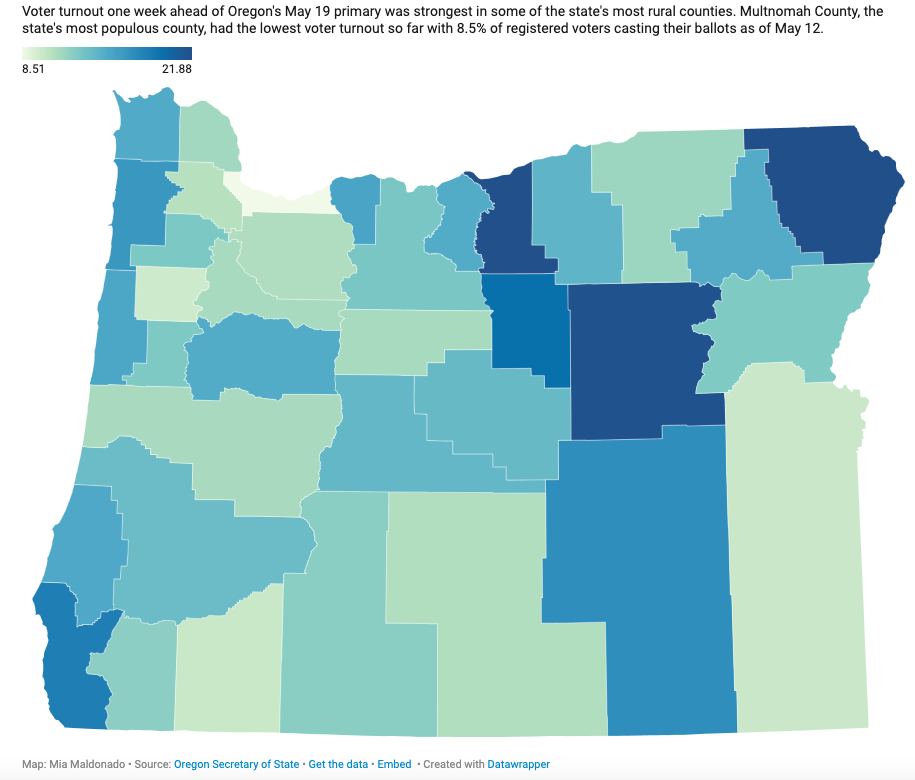 About 12% of Oregon voters have cast ballots week ahead of primary ...