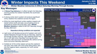 Winter Weather Advisory expanded to Custer County and up through Cherry ...