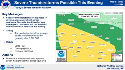 Eye to the sky, severe weather possible this afternoon and evening ...