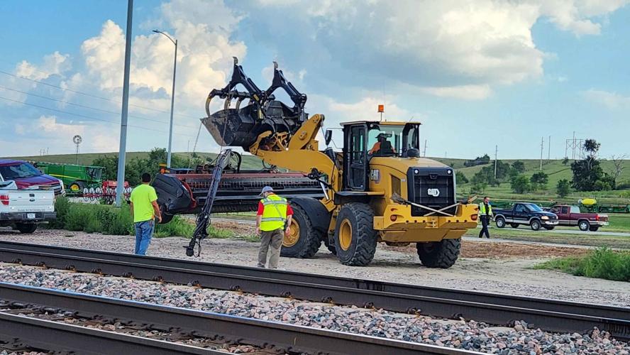 Train-Implement collision at railroad crossing | News ...