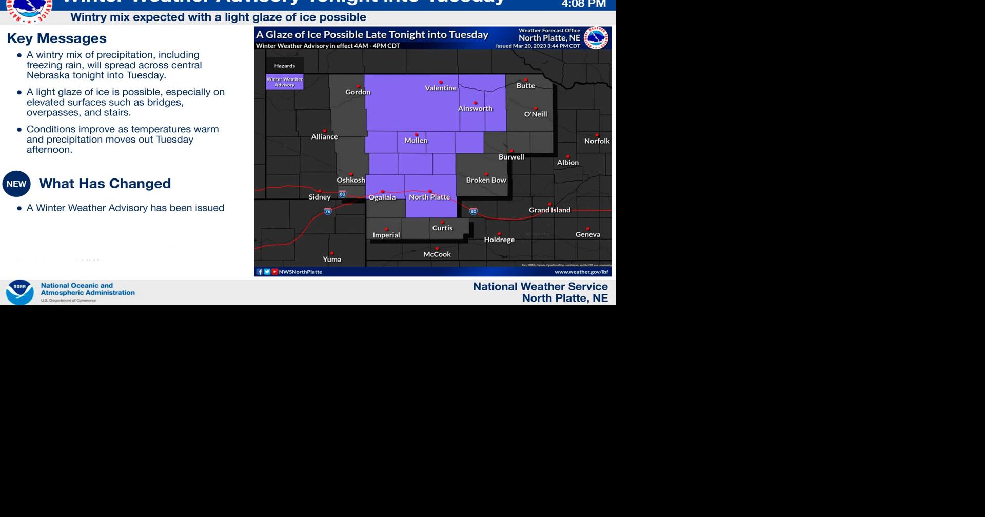 Winter Weather Advisory for freezing precipitation | News ...