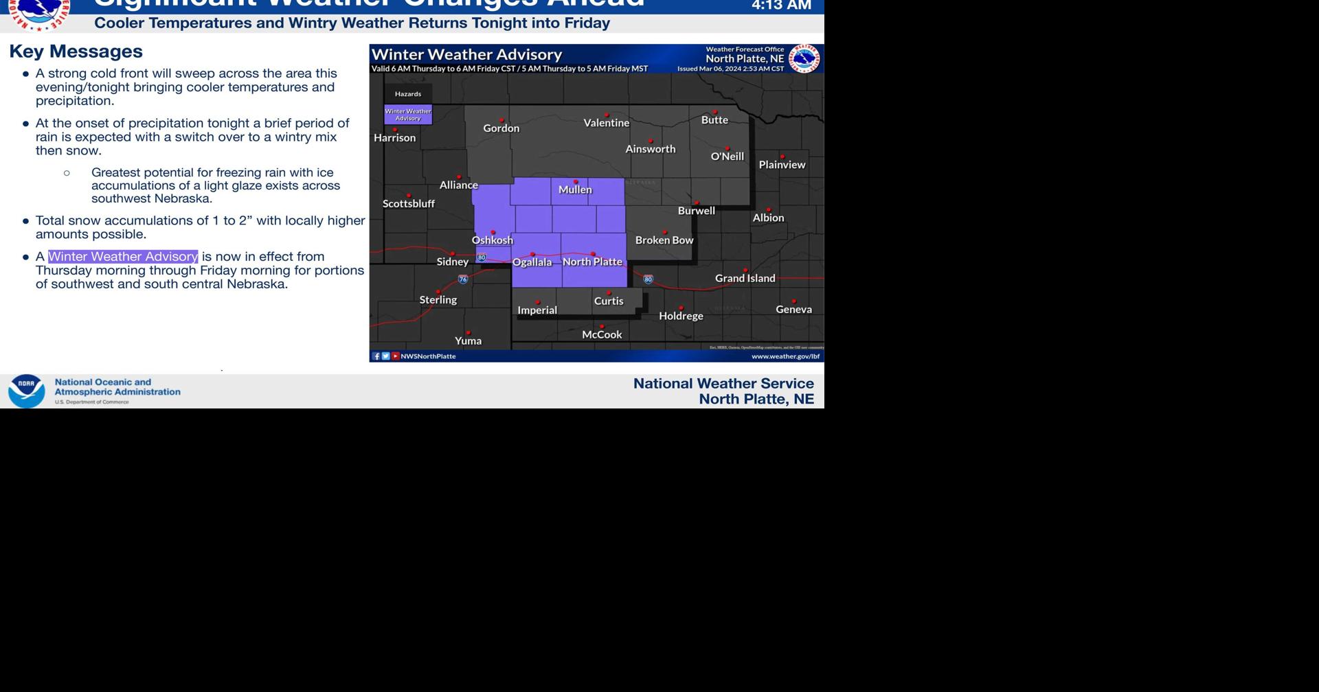 Significant weather changes ahead, after today's fire weather concerns ...