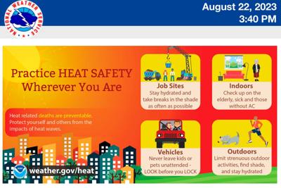 Cooler temps on the way; in the meantime, practice heat safety | News ...