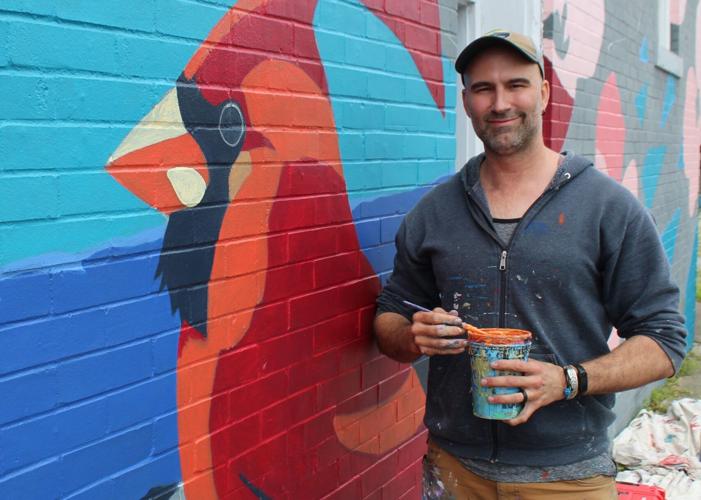 Dowdle paints new downtown Hertford mural | Feature Story ...