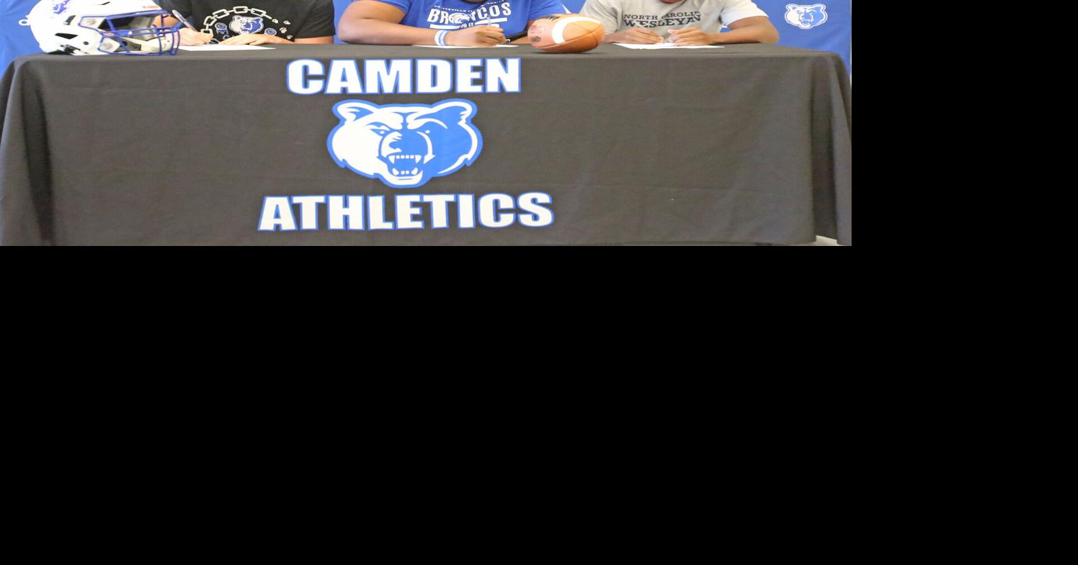 Three Camden football players sign to play in college | Local ...