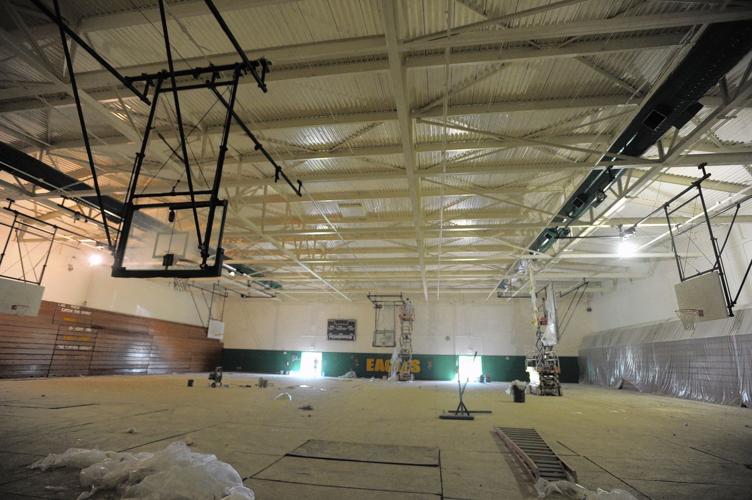 Air From The Rafters: Ceiling tiles out, A/C in for NHS gym | Local ...