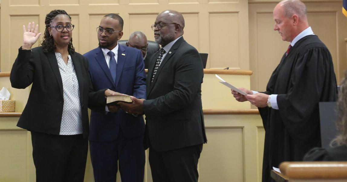 Judge Reid sworn in after appointed by Gov. Stein | Crime ...
