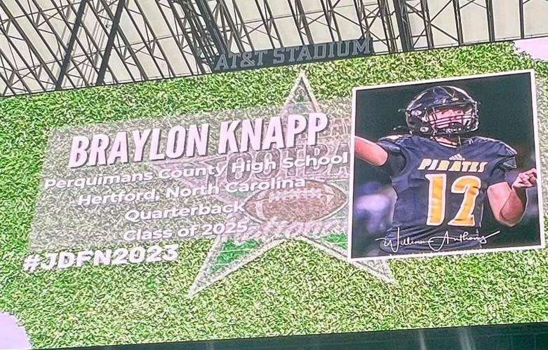 Perquimans QB Knapp plays in national showcase in Dallas Cowboys ...