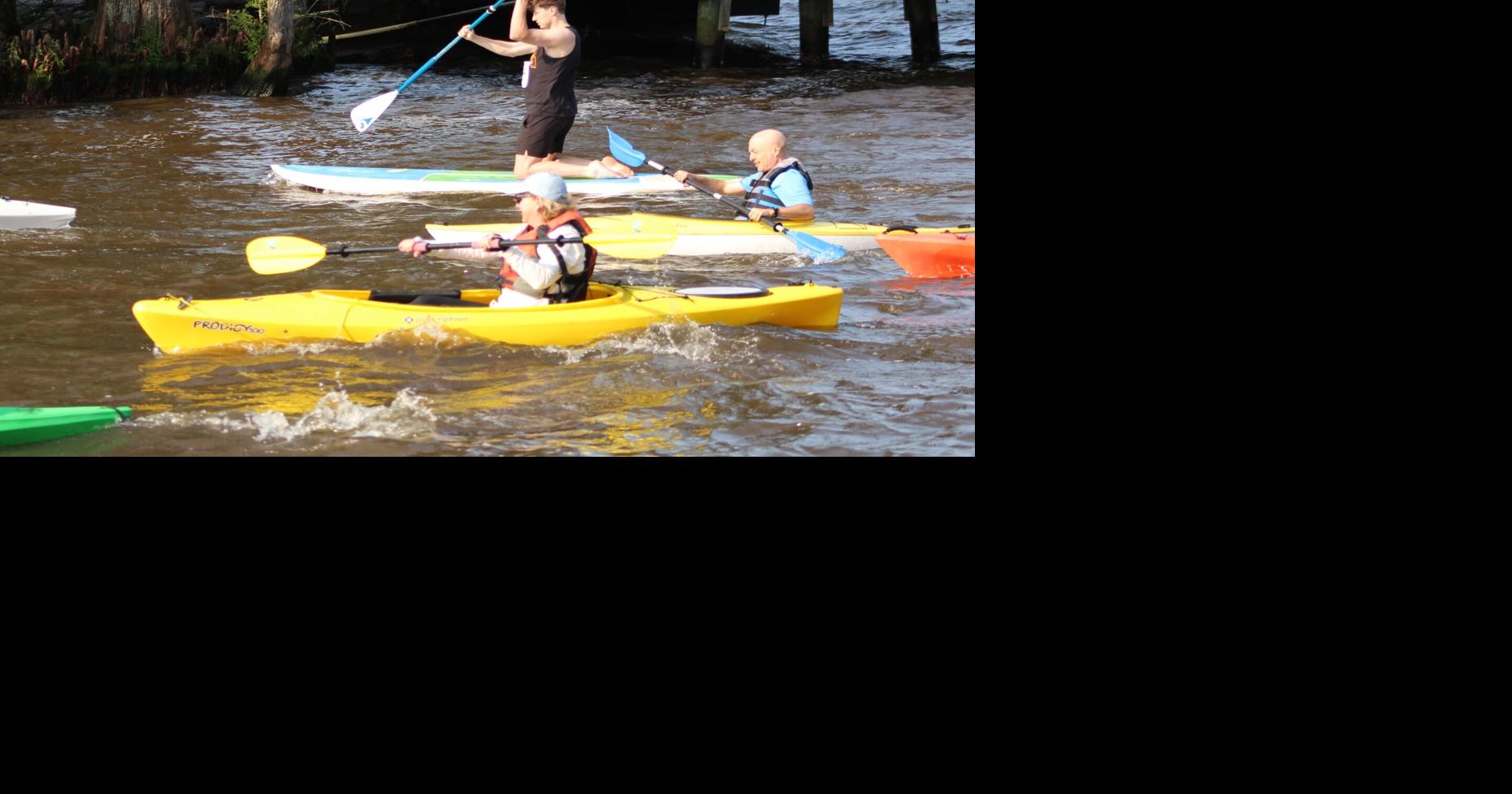 Triathlon starts with kayaks at Queen Ann Park | Sports | dailyadvance.com