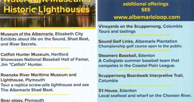 Albemarle Loop waterway guide a beacon to boaters | Feature Story ...