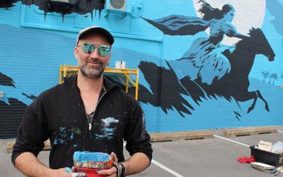 Artist's mural depicts Betsy's Ride | Local News | dailyadvance.com