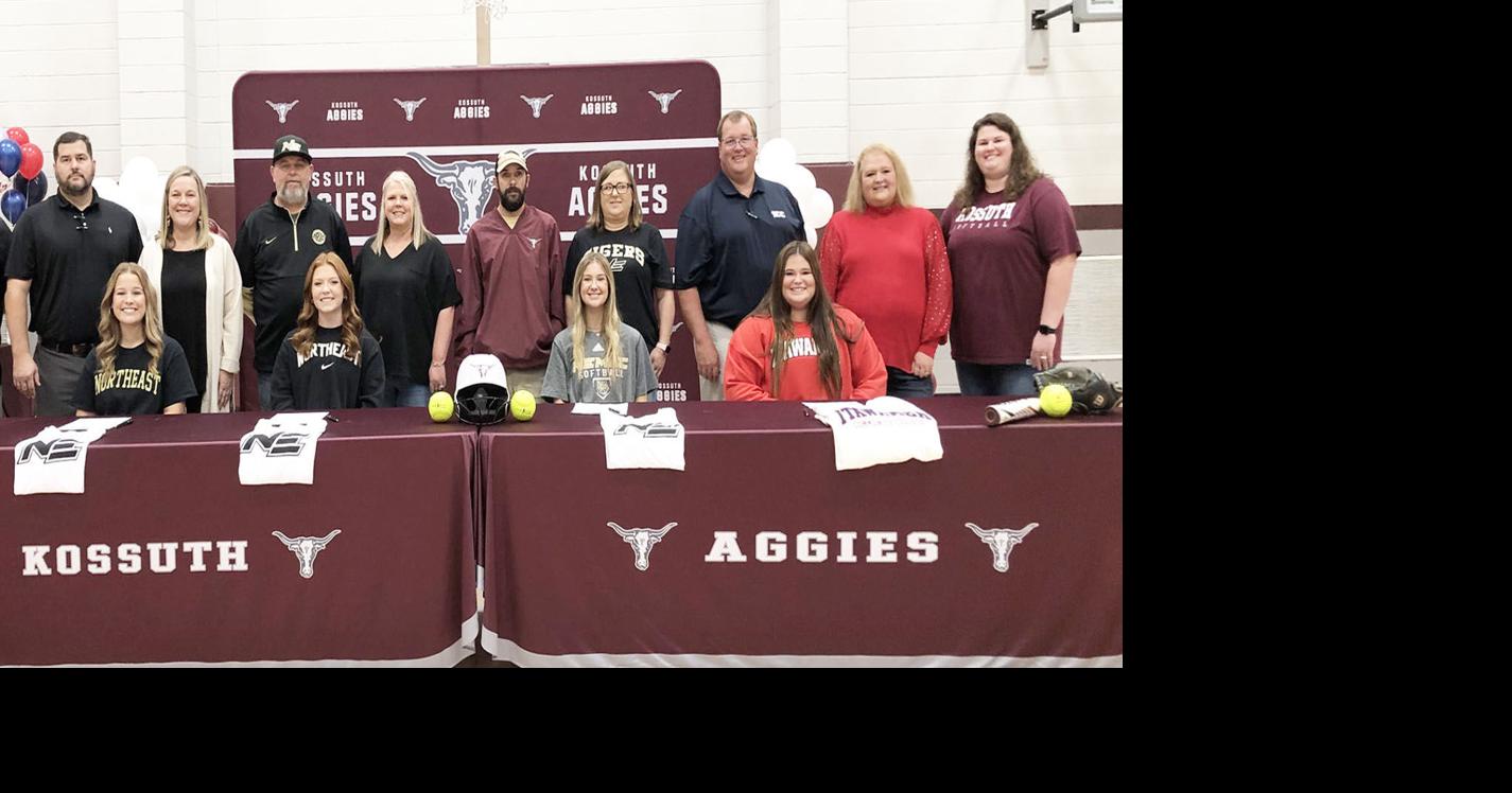 Four softball Lady Aggies sign their letters of intent | Sports ...