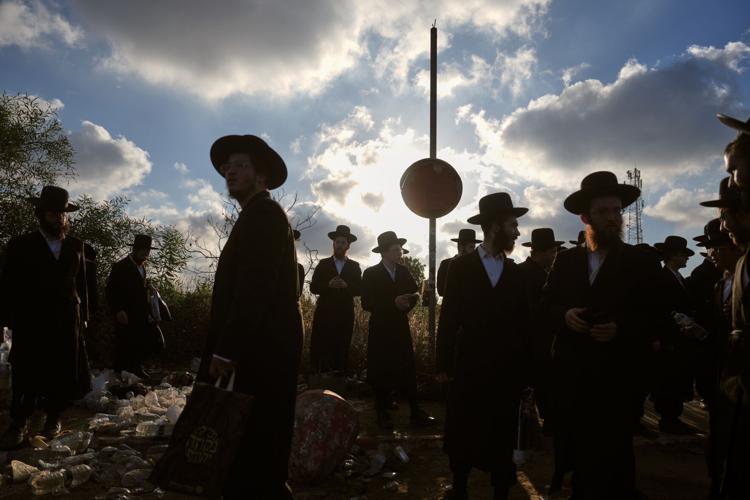 Photos of ultra-Orthodox Jews protesting military conscription in ...