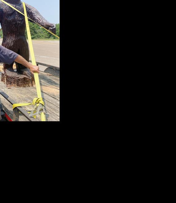 Chainsaw wood artist carves massive Bigfoot; Begins work on another ...