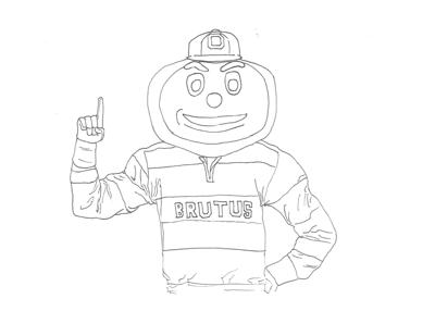 huskers coloring pages