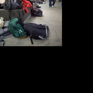 Unattended backpacks guarded by stringent security on, near campus ...