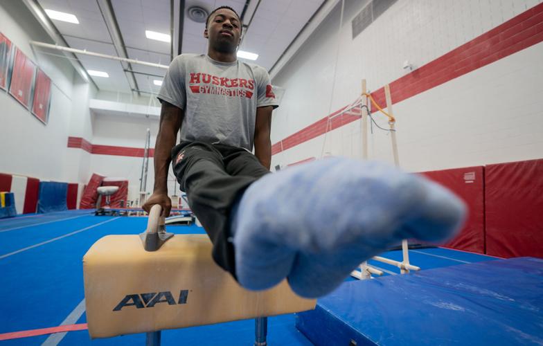 Husker gymnast Khalil Jackson continues to shine despite obstacles ...