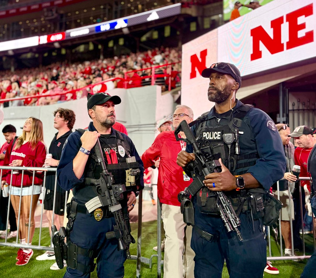 Why police officers had assault rifles at Memorial Stadium | News ...