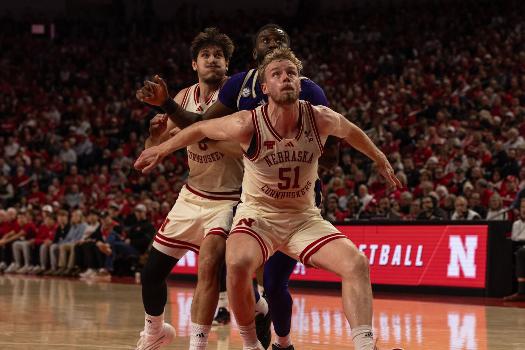 Nebraska men’s basketball routs Washington, Frager injured | Sports ...