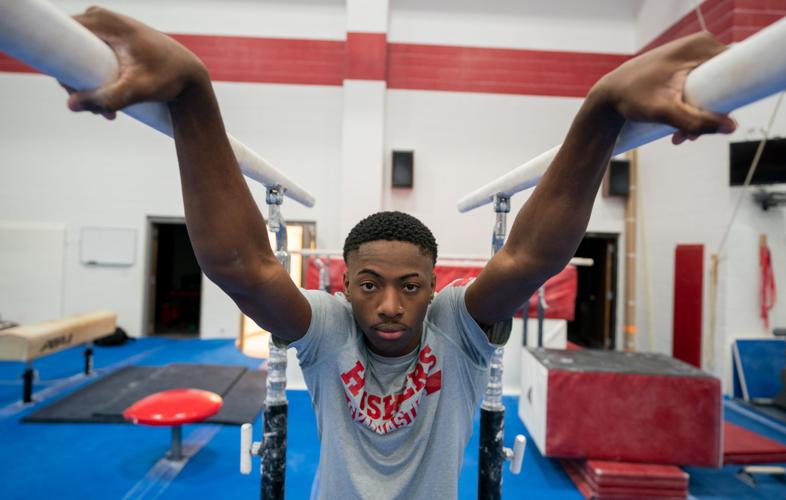 Husker gymnast Khalil Jackson continues to shine despite obstacles ...