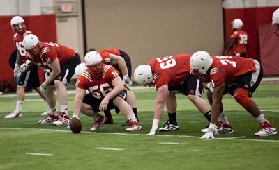 Husker offensive line sets goals for senior year | Sports ...