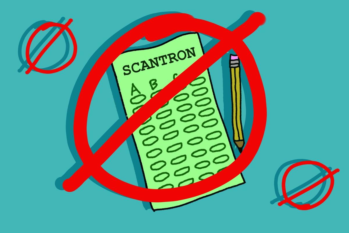 no standardized testing