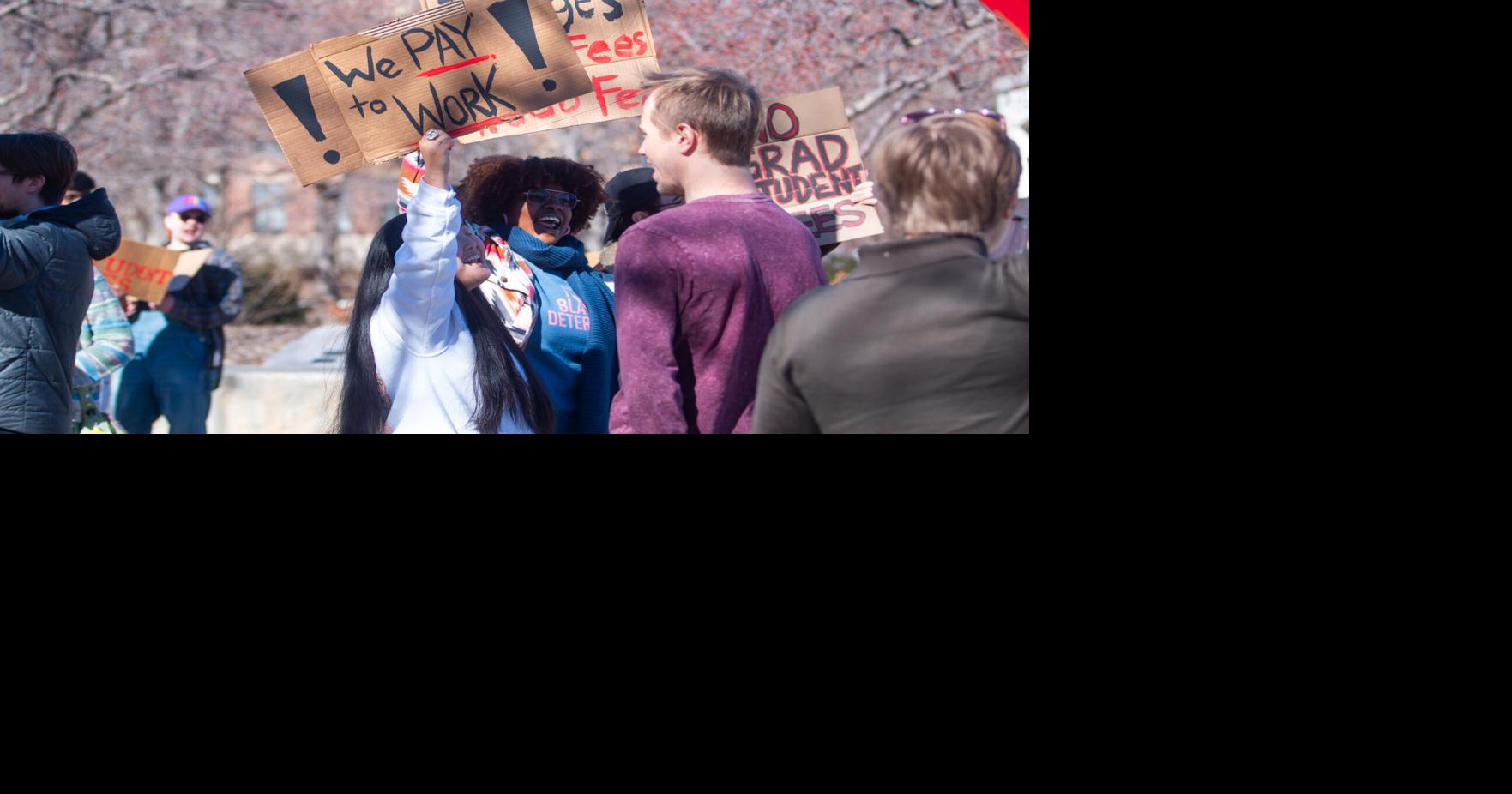 UNL graduate students rallying at Nebraska Union | News ...