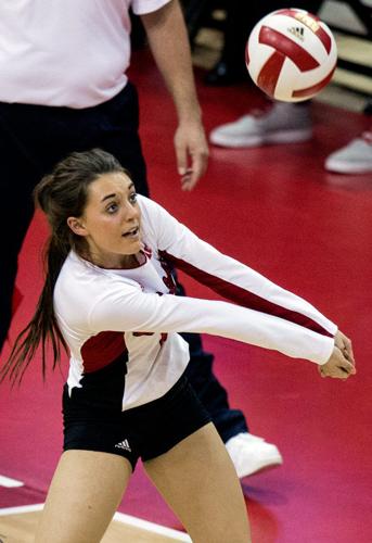 Freshman volleyball player impresses with versatility, strength ...