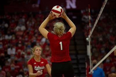 Nebraska volleyball survives upset scare, wins both games of Friday's ...