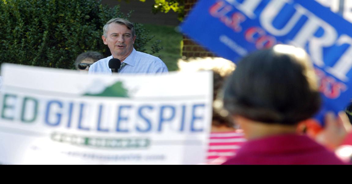 Senate candidate Gillespie talks jobs, take-home pay and higher prices ...