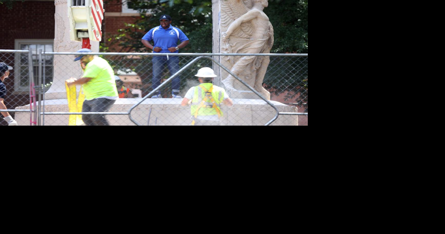 Fast removal of statue bases proves controversial