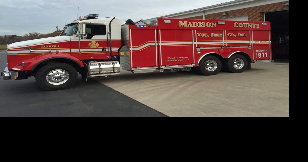 New tanker delivered to Madison County Volunteer Fire Company