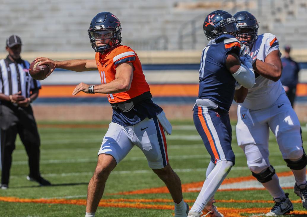 Tony Muskett, JR Wilson shine in Virginia's Blue-White spring football game