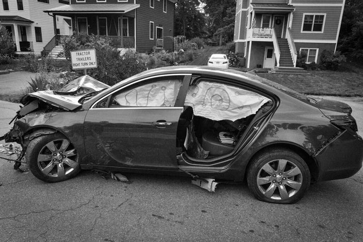 Man who drove Buick sedan over train tracks gets conviction
