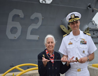 Naval ship named for local Civil War battle leading security fleet