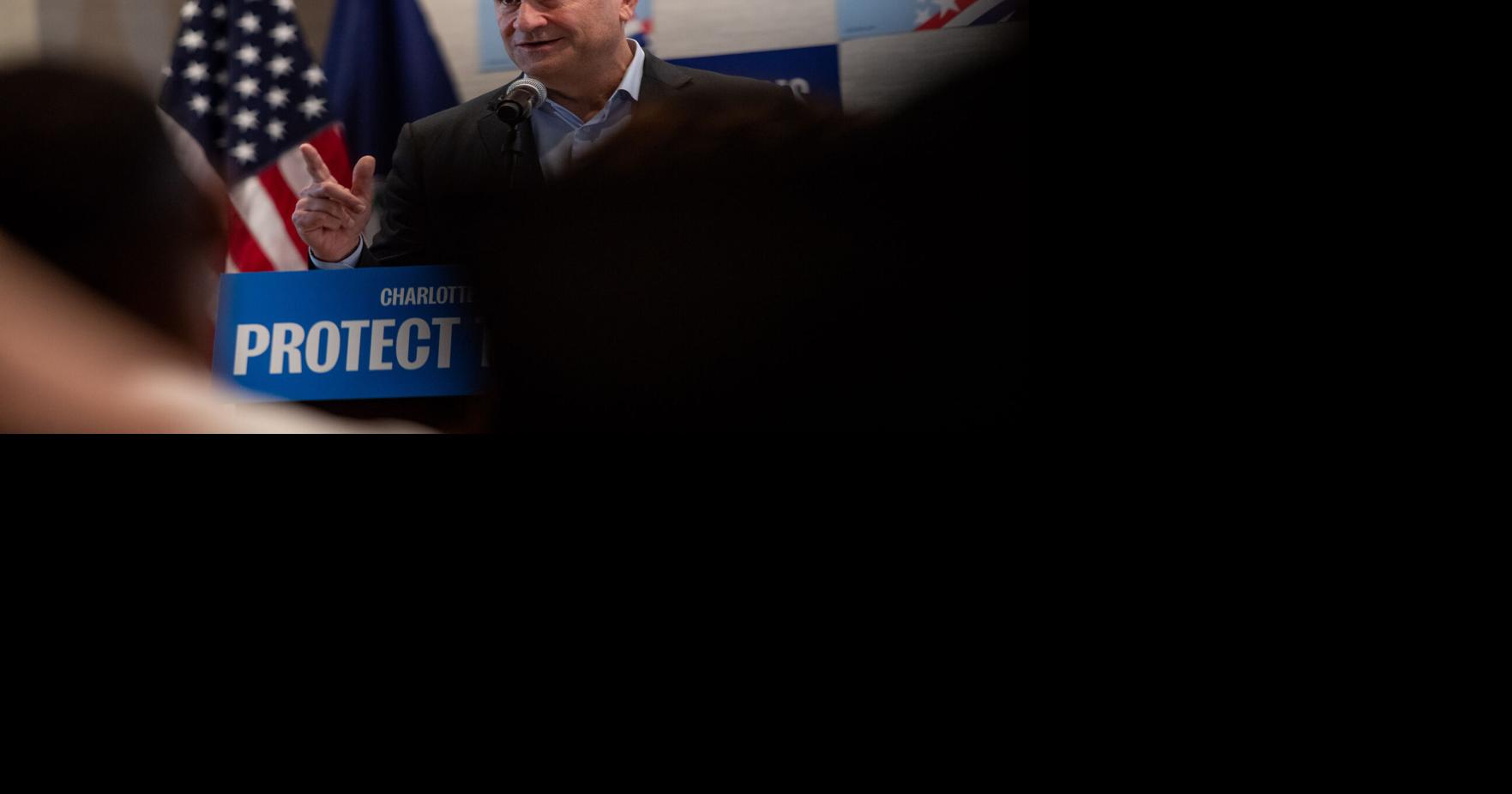 Emhoff rallies for Harris in Charlottesville, at UVa