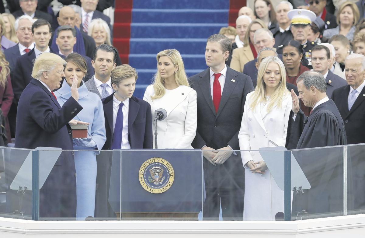 Trump takes the oath