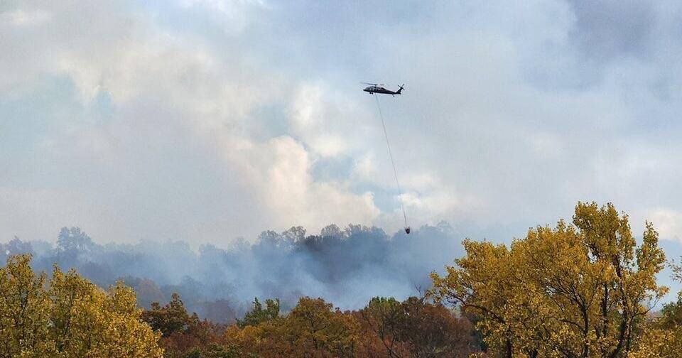 Quaker Run wildfire in Madison County burns through 425 acres