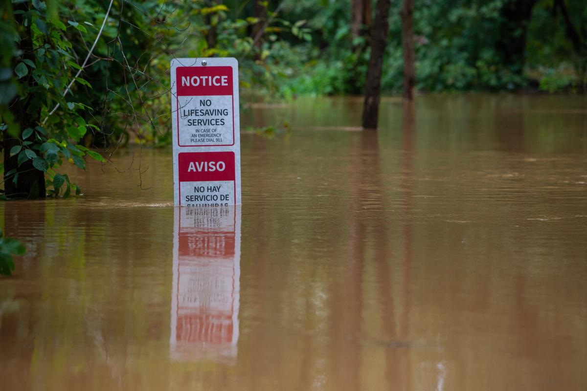 Flooding in Charlottesville as Hurricane Helene approaches