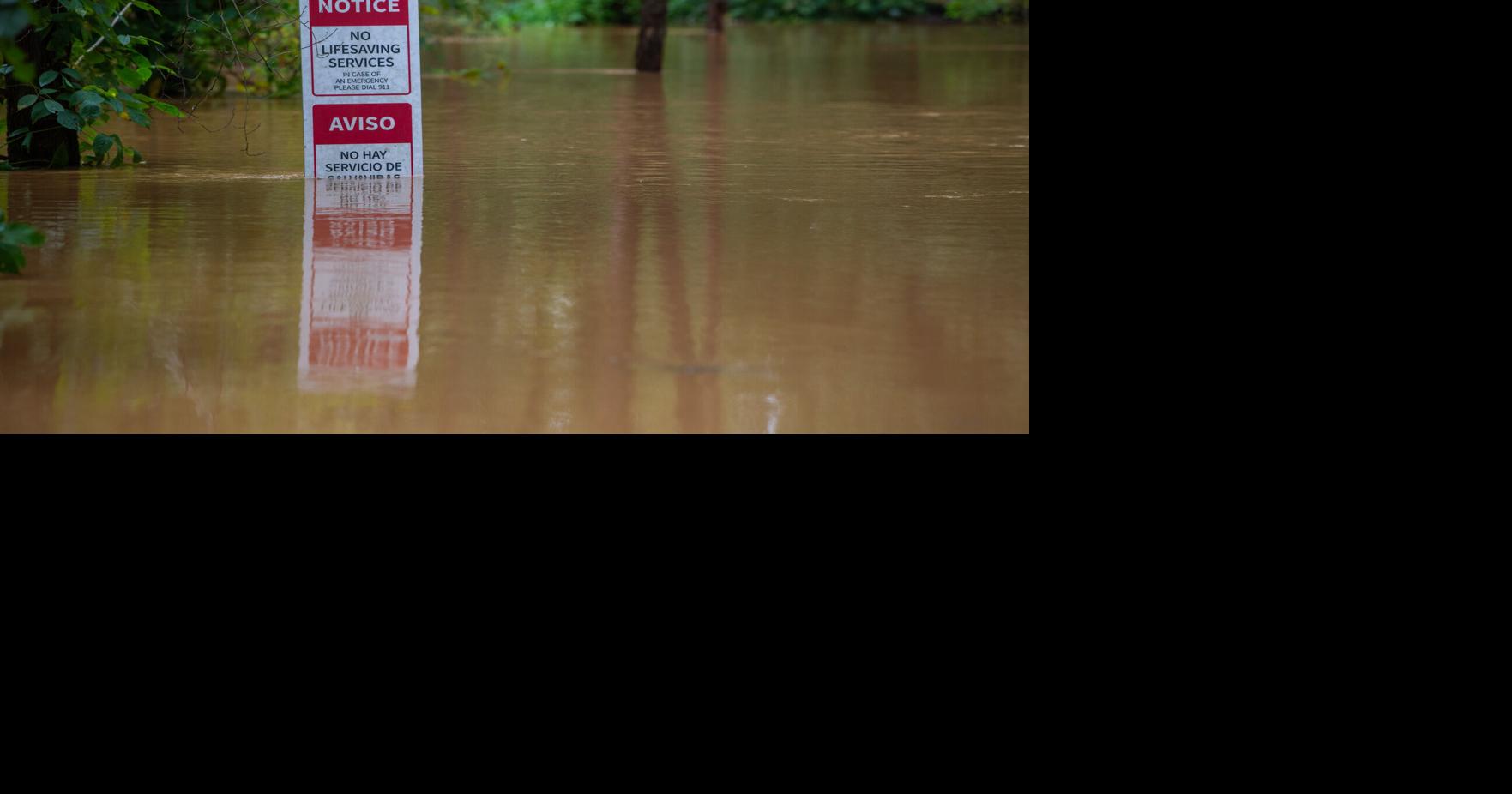 Flooding in Charlottesville as Hurricane Helene approaches