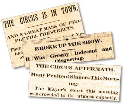 Bad circus brings lewdness, drunkenness and general strife to ...