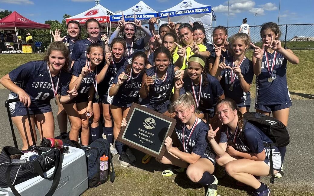 Covenant girls soccer team caps unbeaten season with state championship