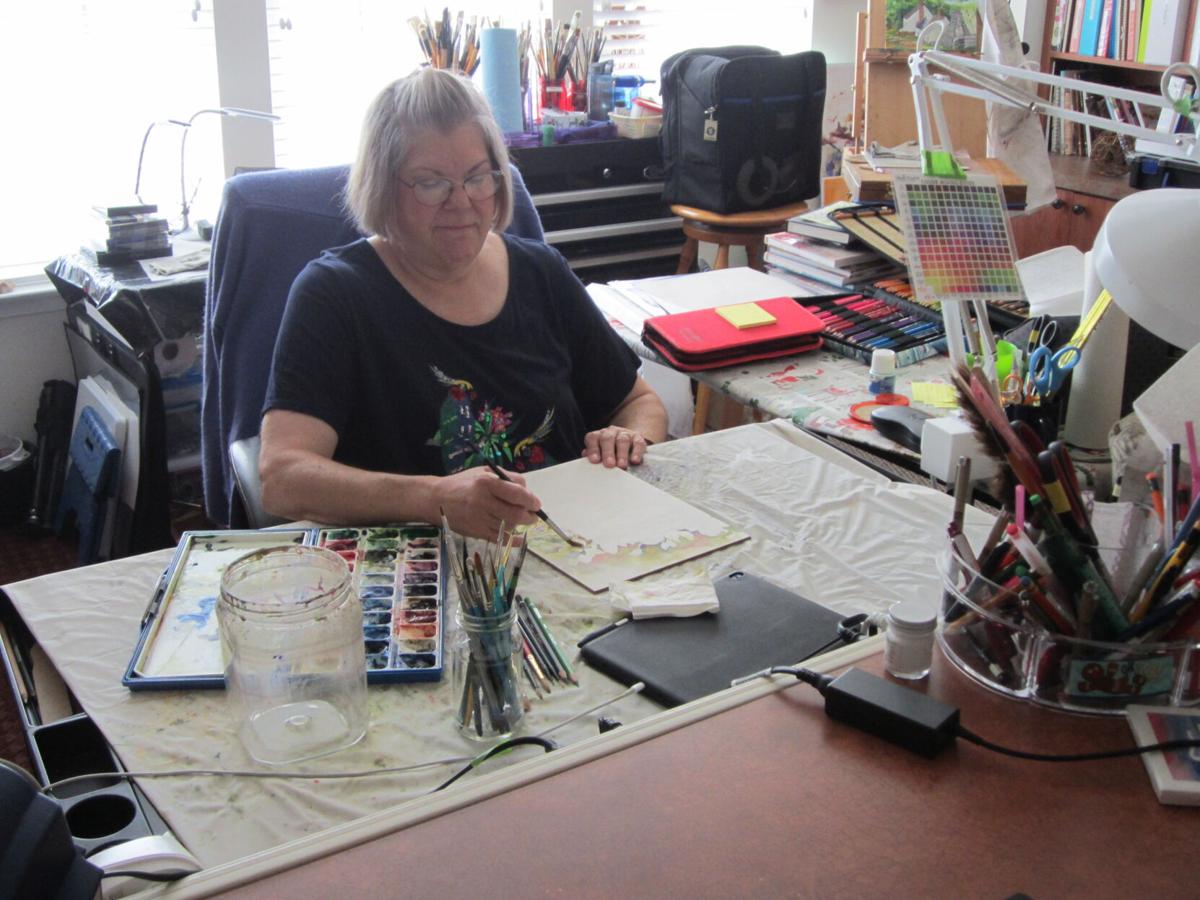 At home in the artist’s studio: meet local painter Sue Stover