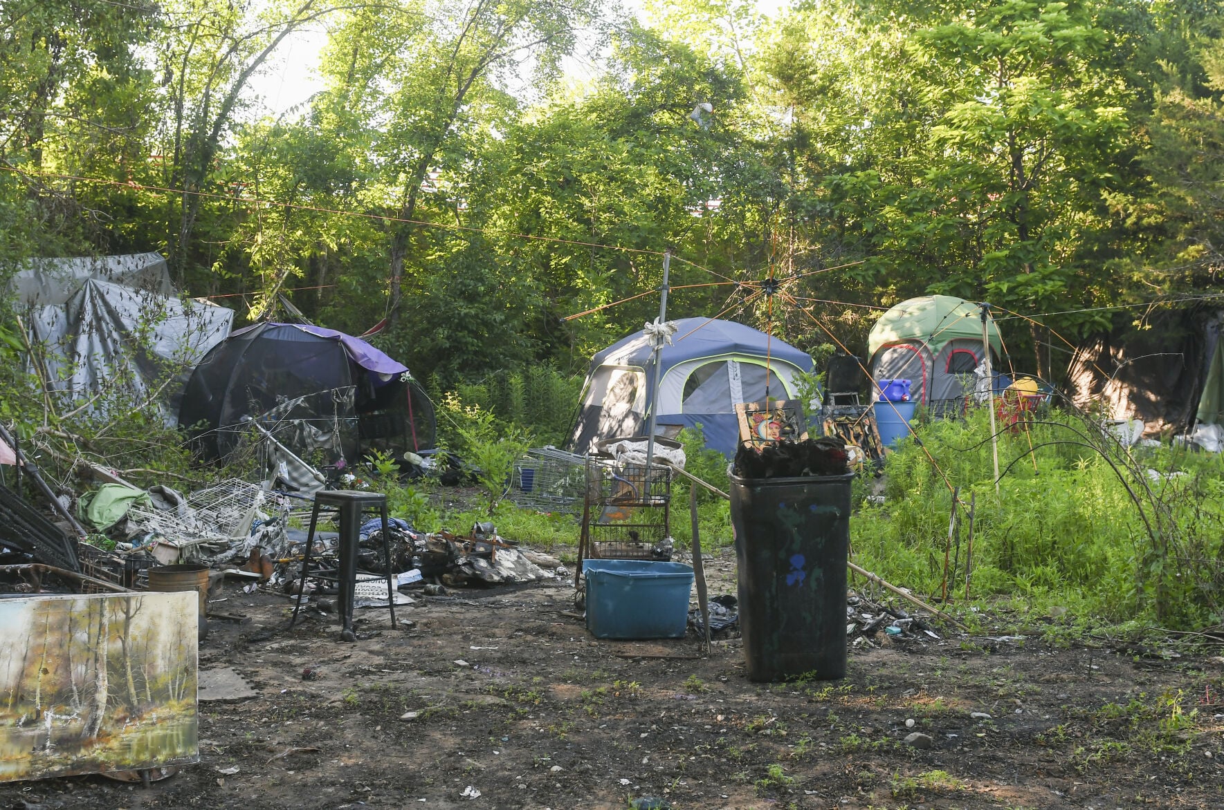 Man found dead in tent near Charlottesville homeless encampment