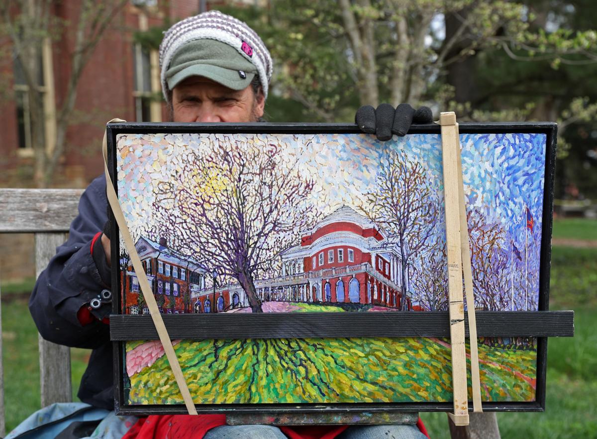 PHOTOS: Local Artist Randolph Smith Paints Rotunda
