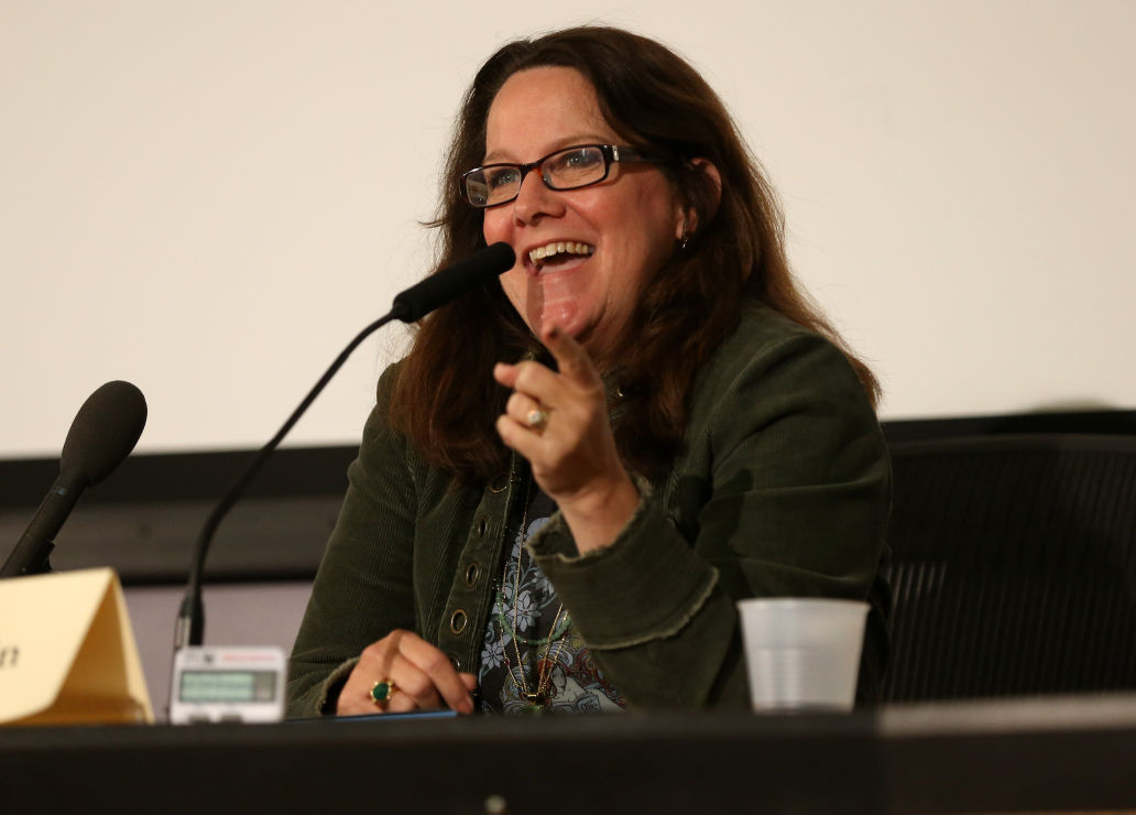 Carlin regales book festival audience with tales of her famous father